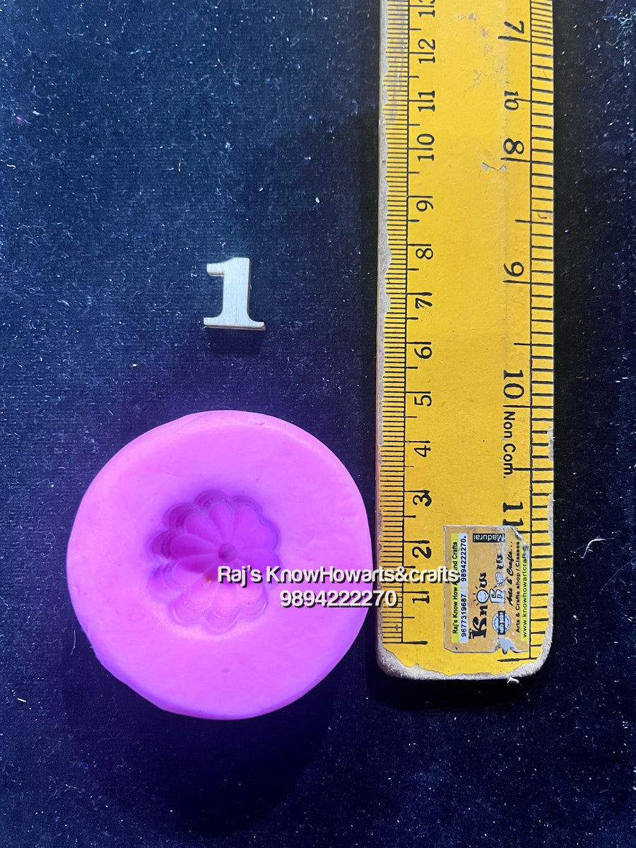 SILICON STUD PAD used for making terracotta ear studs and terracotta small dollars ...