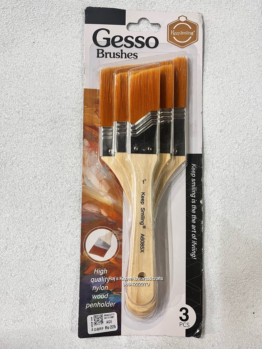 Gesso Brushes – KnowHowArtCraft