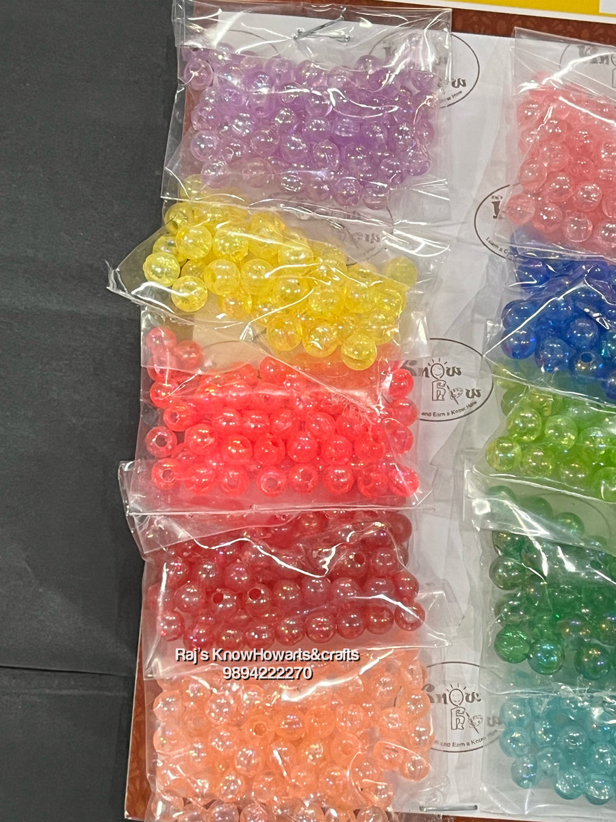 ROUND COLOUR BEADS KIT - KIT2 – KnowHowArtCraft