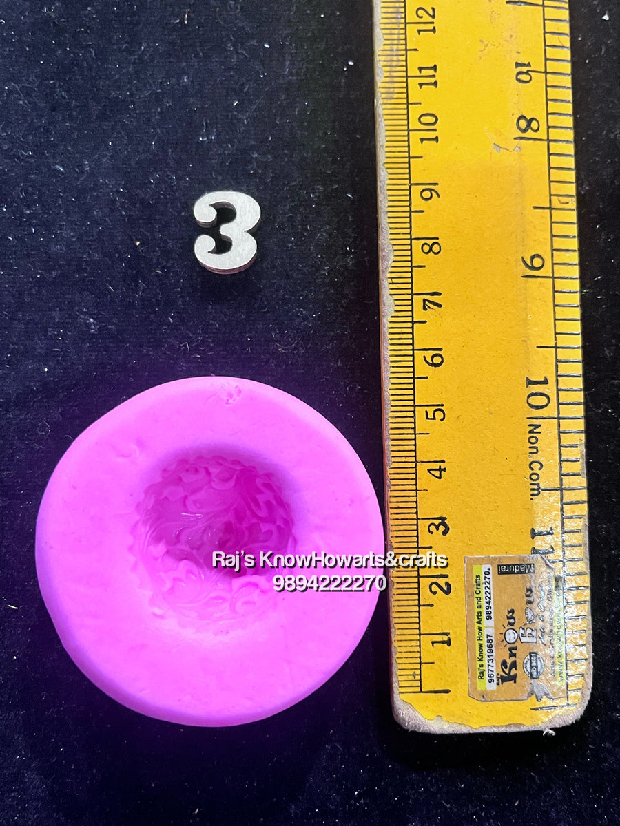 SILICON STUD PAD used for making terracotta ear studs and terracotta small dollars ...