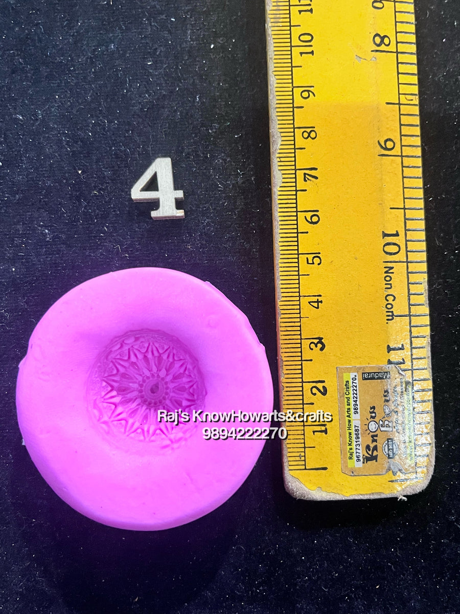 SILICON STUD PAD used for making terracotta ear studs and terracotta small dollars ...