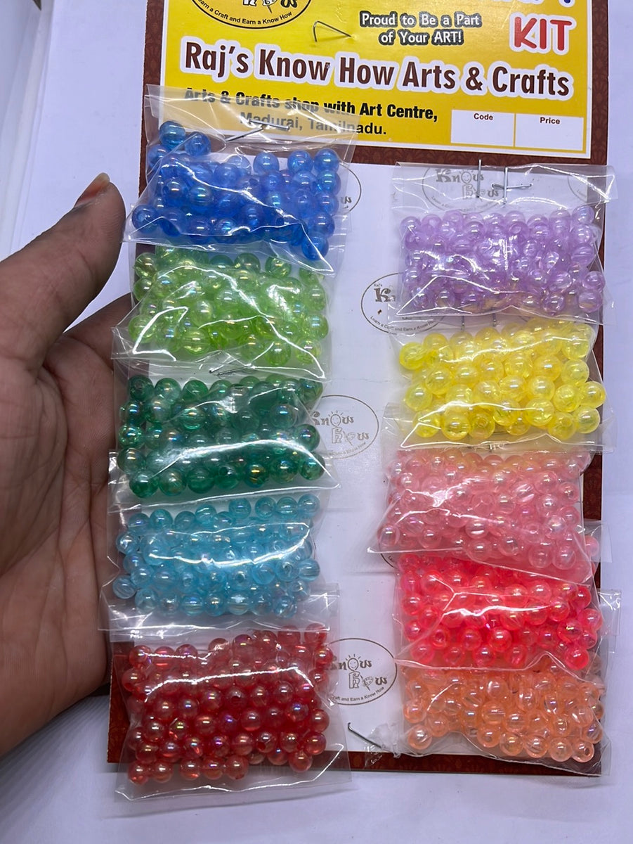 Acrylic color beads kit – KnowHowArtCraft
