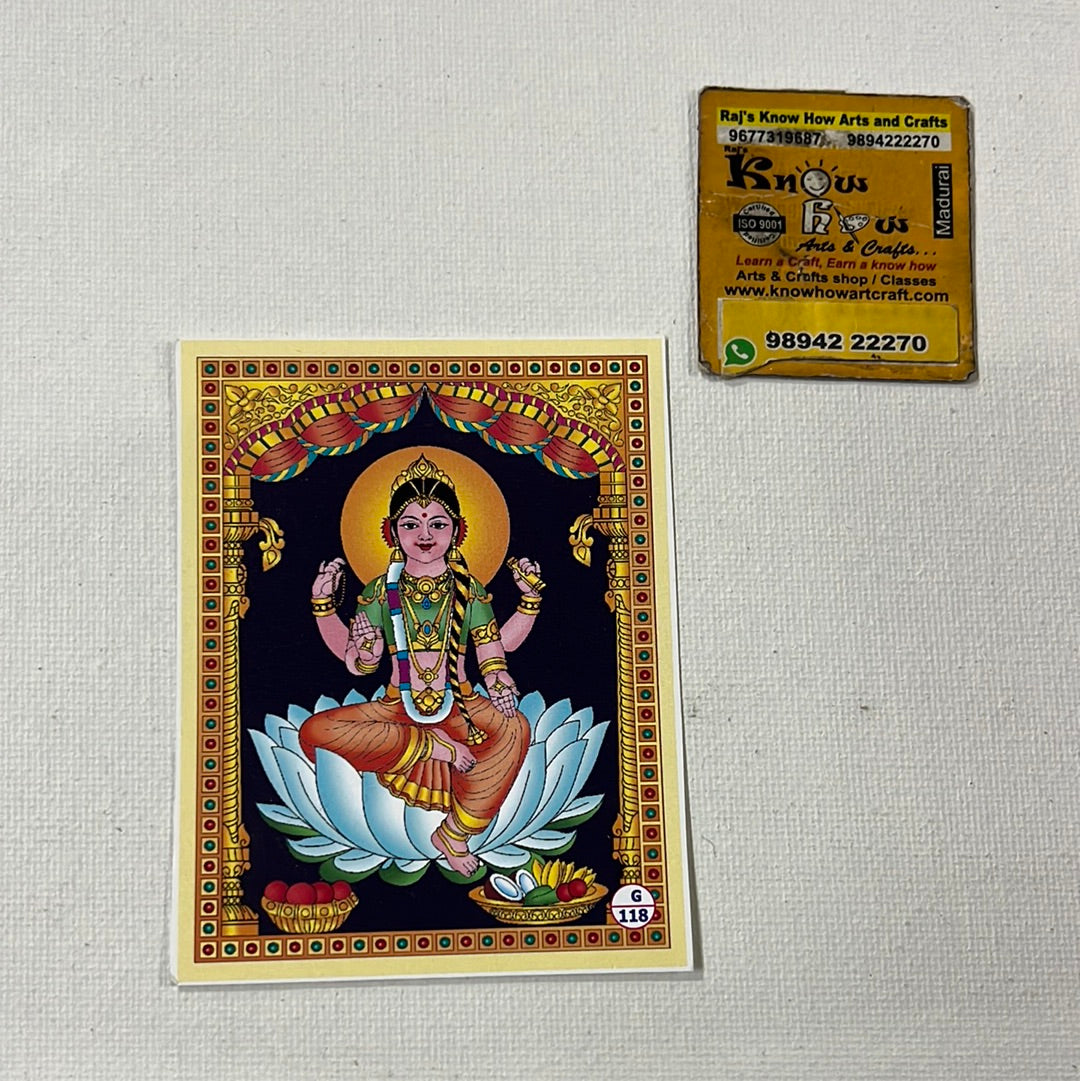 Bala Abirami Reverse Tanjore reverse fibre glass painting – KnowHowArtCraft