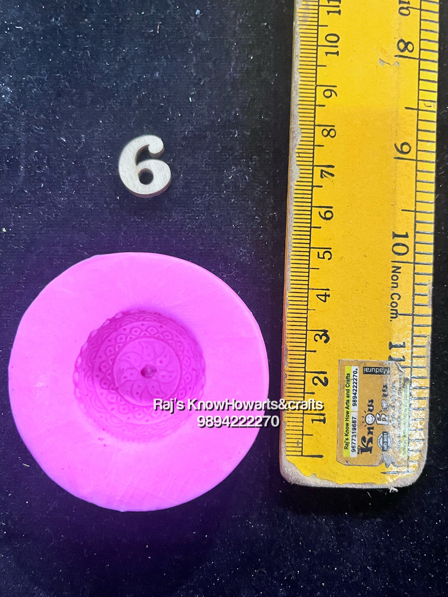 SILICON STUD PAD used for making terracotta ear studs and terracotta small dollars ...