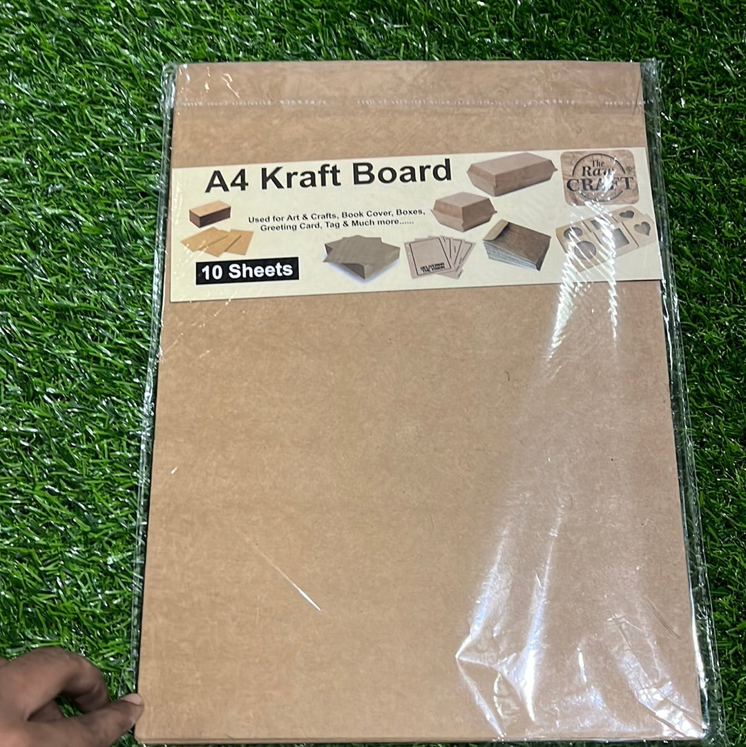 A4 Kraft board - 10 sheets – KnowHowArtCraft