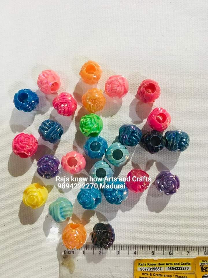 Rose Macrame beads – KnowHowArtCraft