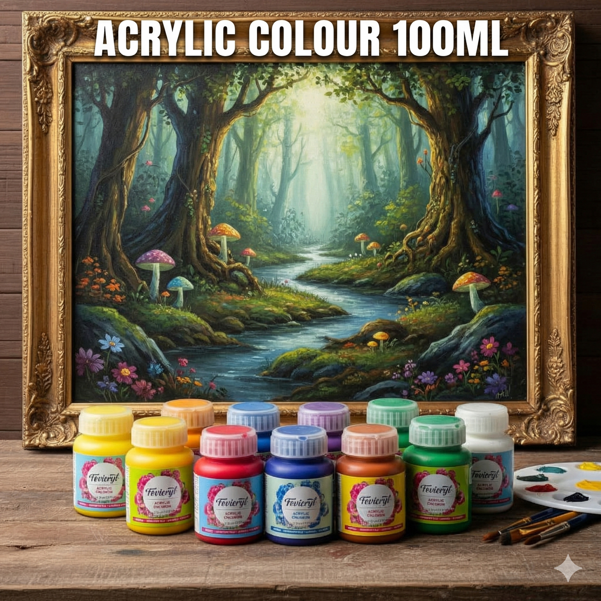 Acrylic colours 100 ml – KnowHowArtCraft