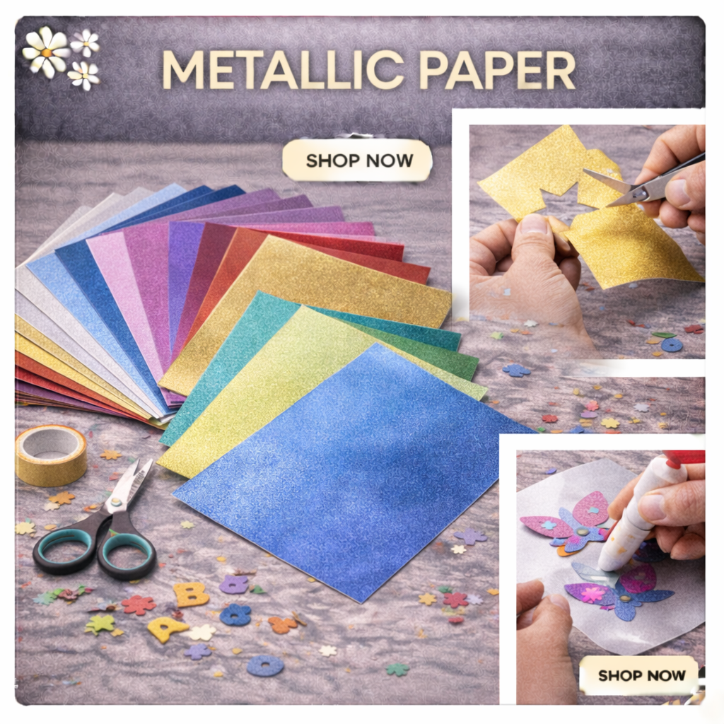 METALLIC PAPER – KnowHowArtCraft