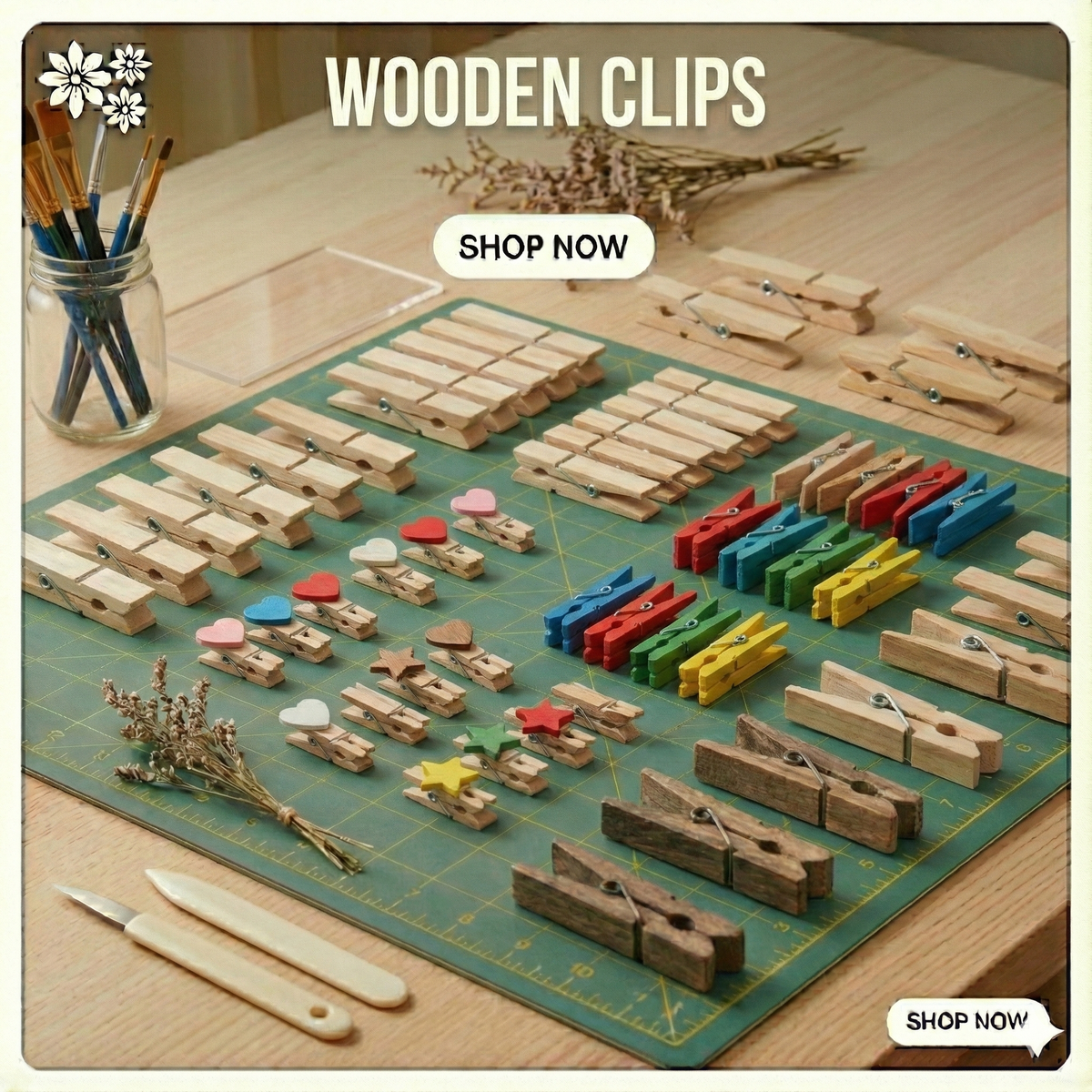 WOODEN CLIPS FOR CRAFT – KnowHowArtCraft