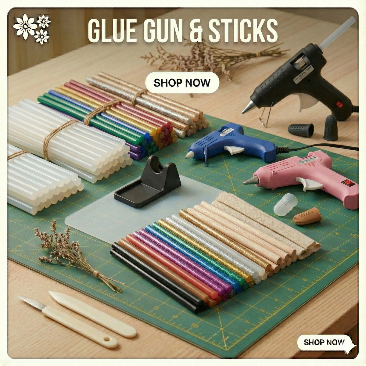 GLUE GUN AND GLUE STICK – KnowHowArtCraft