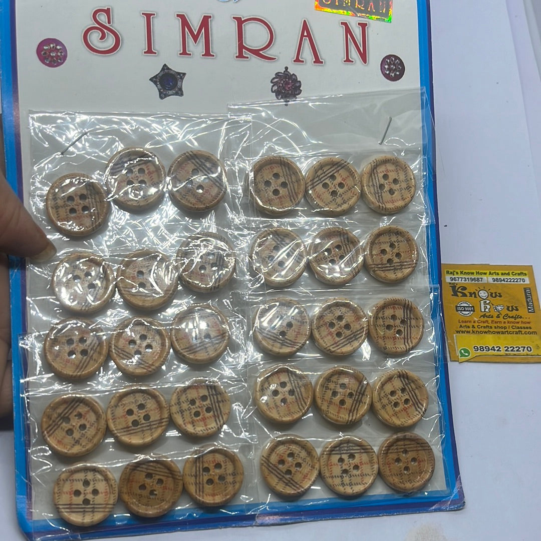 Fancy plastic button set – KnowHowArtCraft