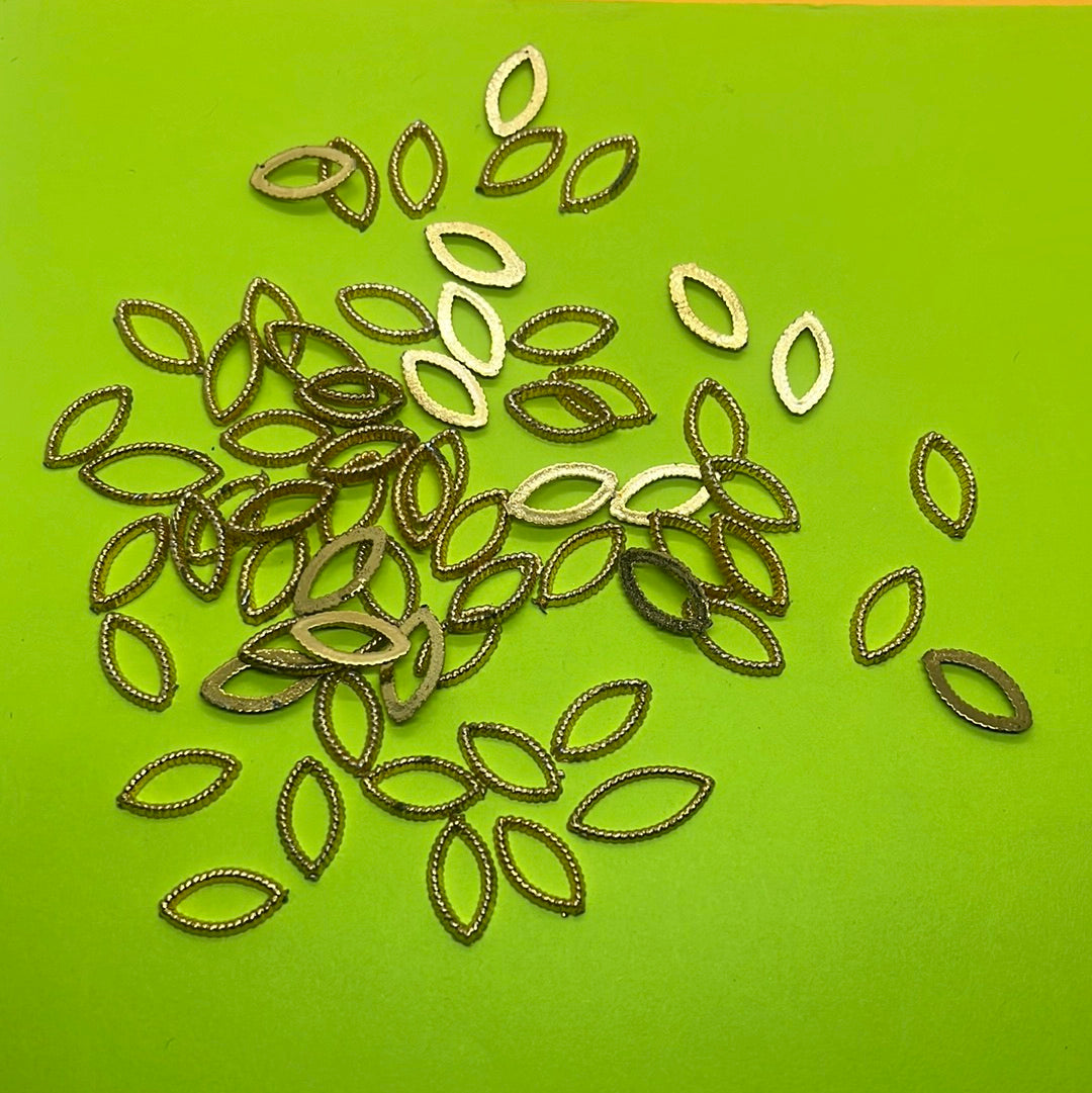 Flat gold Chakri beads-10g in a pack – KnowHowArtCraft