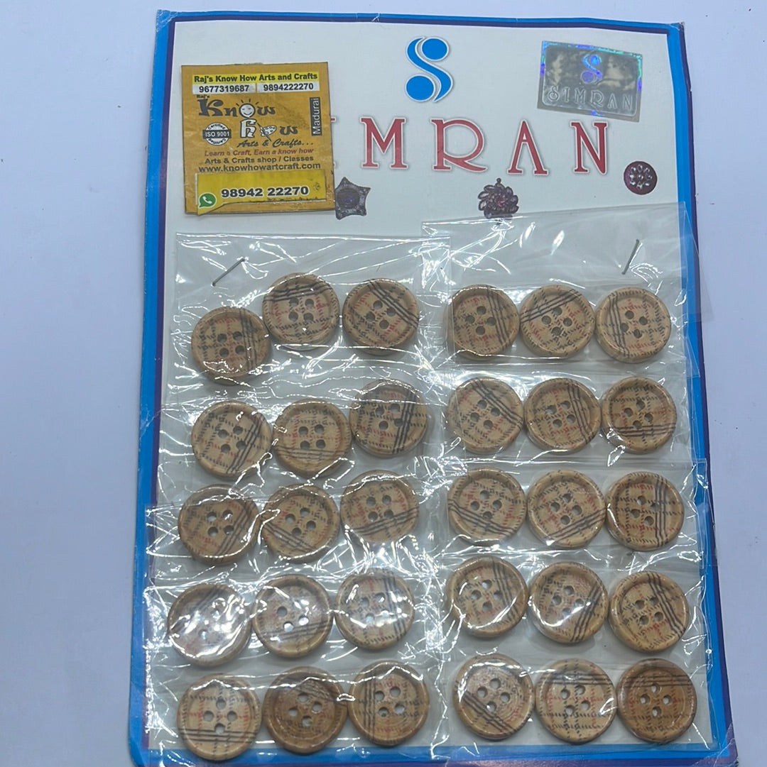 Fancy plastic button set – KnowHowArtCraft