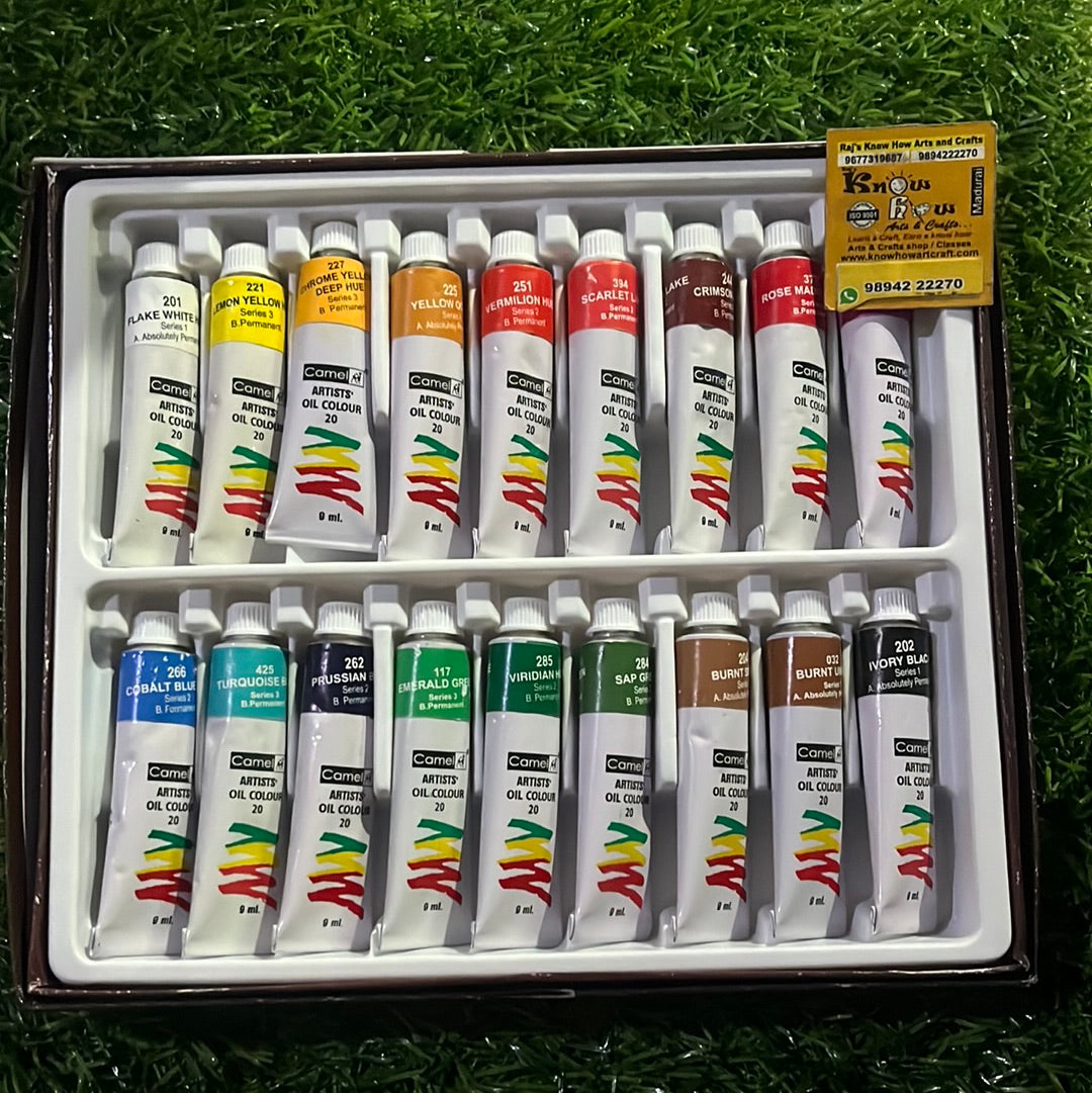 Artist Oil Color 9ml-18 colors in 1 box – KnowHowArtCraft