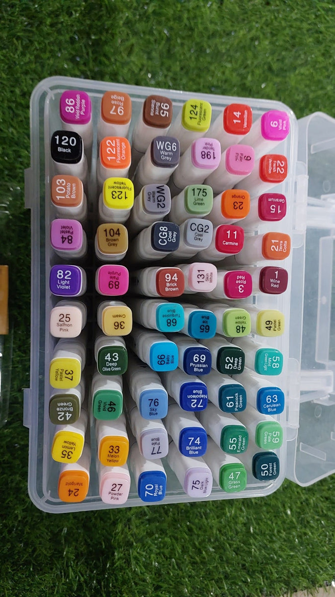 Touch wood marker 60 colors – KnowHowArtCraft