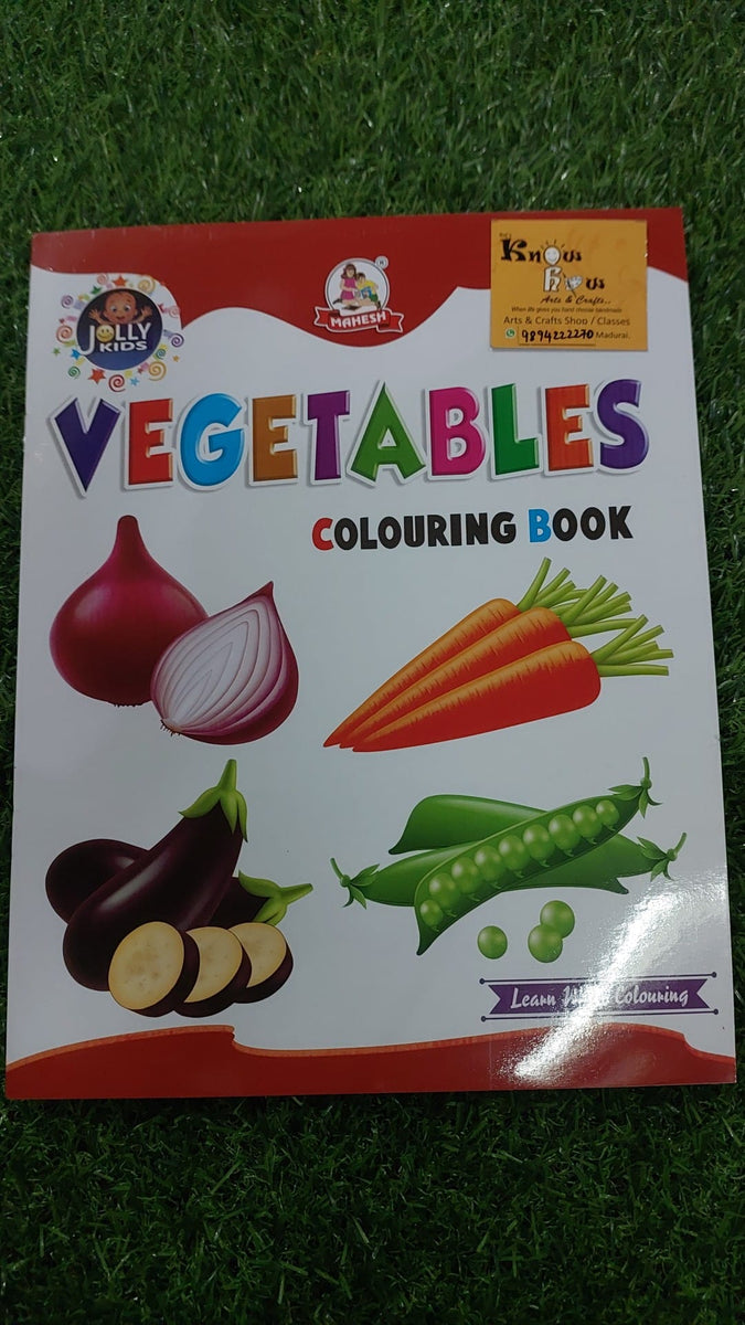 Vegetables Coloring book for kids – KnowHowArtCraft