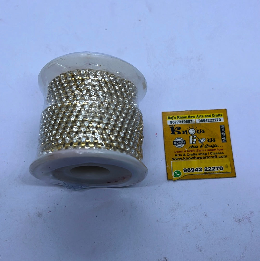 White Stone chain-14pp small Size – KnowHowArtCraft