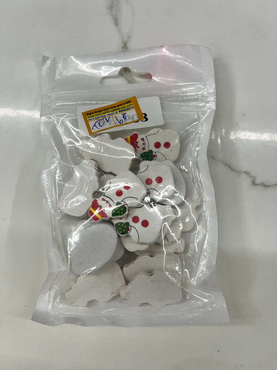 Wooden button dangler-20 piece – KnowHowArtCraft