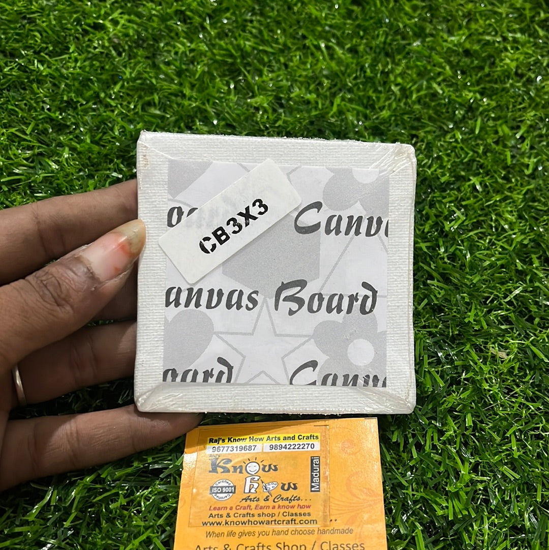 Canvas board 3x3 inch – KnowHowArtCraft