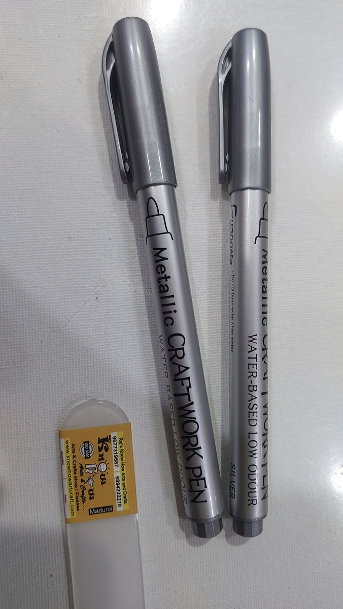 Silver Marker pen – KnowHowArtCraft