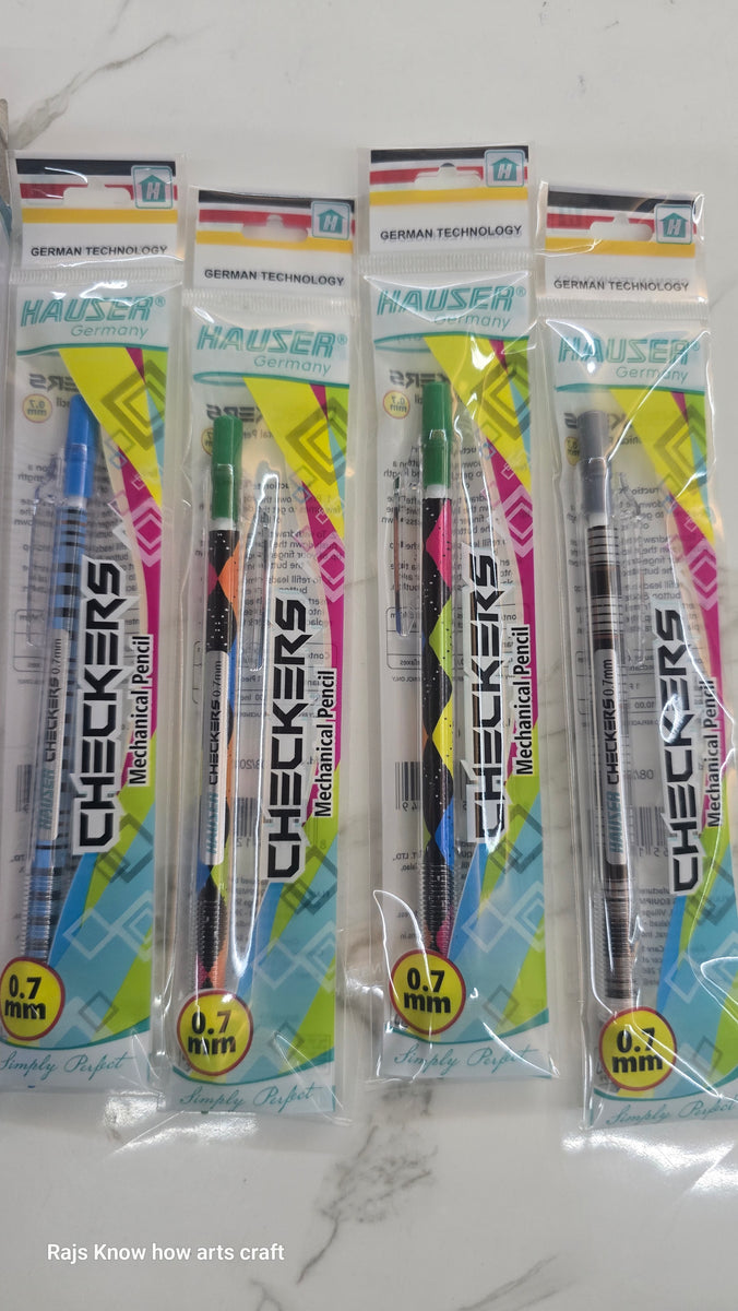 Hauser checkers Mechanical pencils 0.7mm - 10 pencil – KnowHowArtCraft