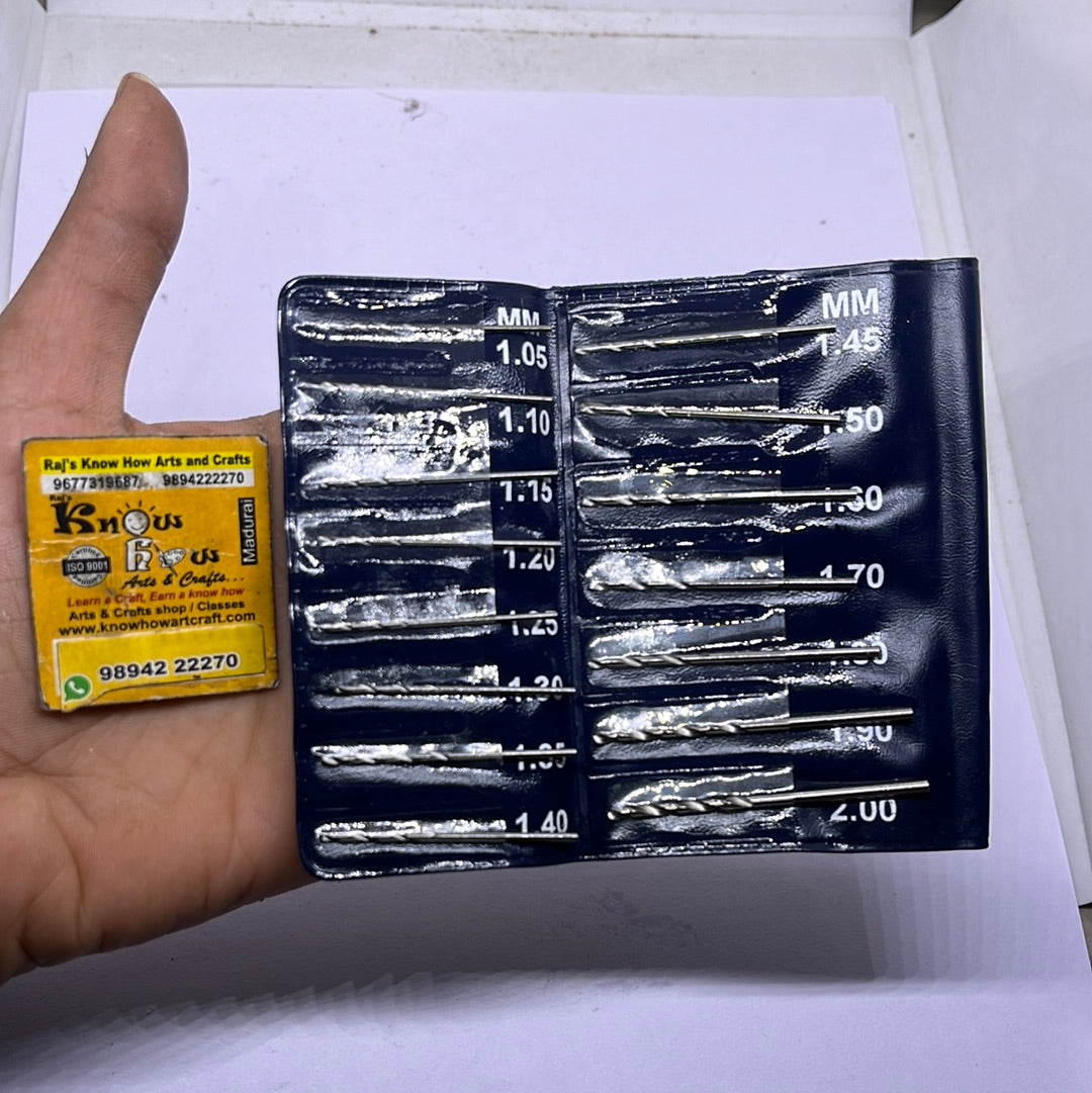 Drill Needles 1.05 To 2MM set of 15 – KnowHowArtCraft