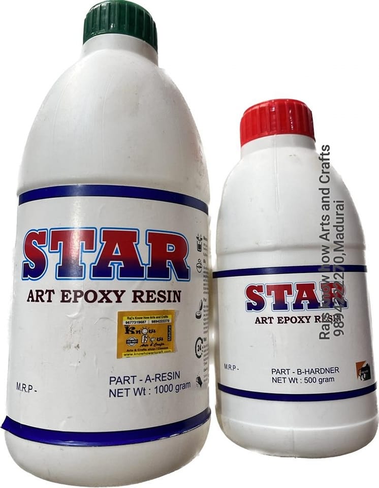Star Epoxy Resin and Hardener(2:1) 1000gram resin 500g hardner ...