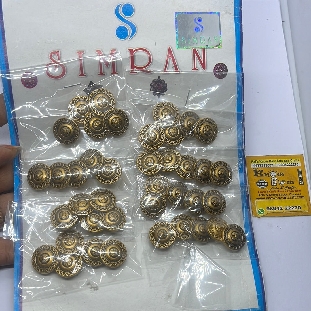 Fancy plastic button set – KnowHowArtCraft