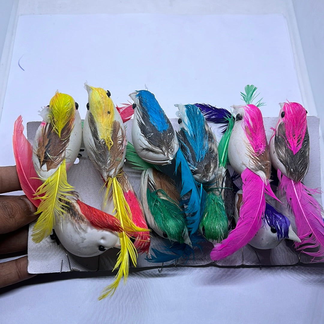Know how multicolour artificial birds – KnowHowArtCraft