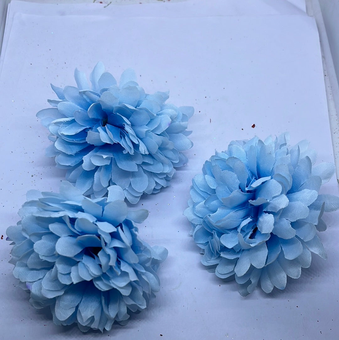 Blue design flower 10pc – KnowHowArtCraft