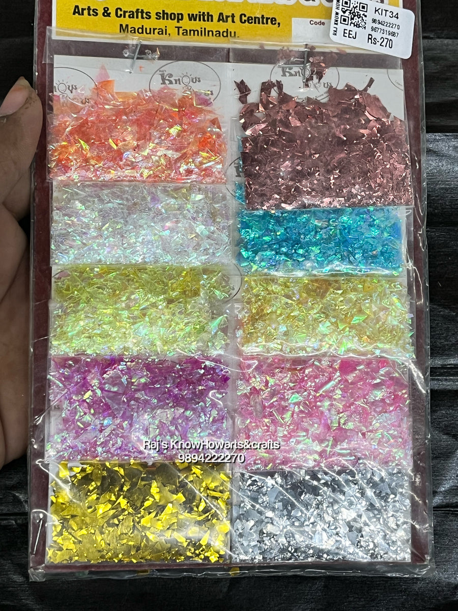 COLOR FLAKES KIT - KIT34 – KnowHowArtCraft