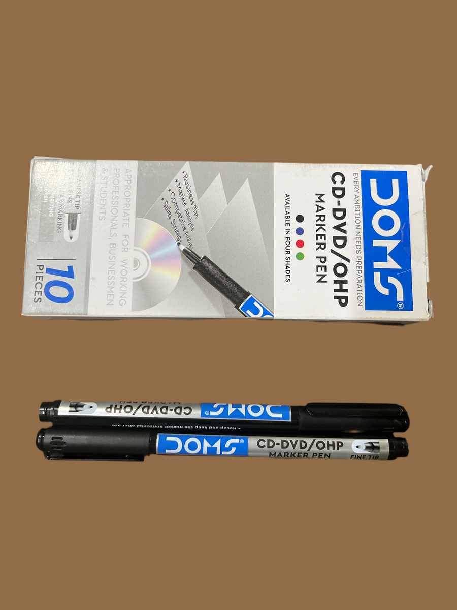 Doms CD - DVD / OHP marker BLACK – KnowHowArtCraft