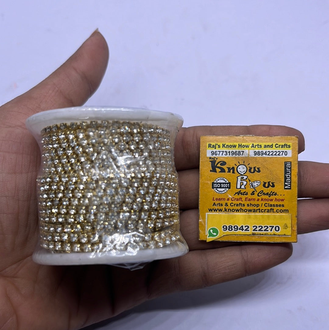 White Stone chain-14pp small Size – KnowHowArtCraft