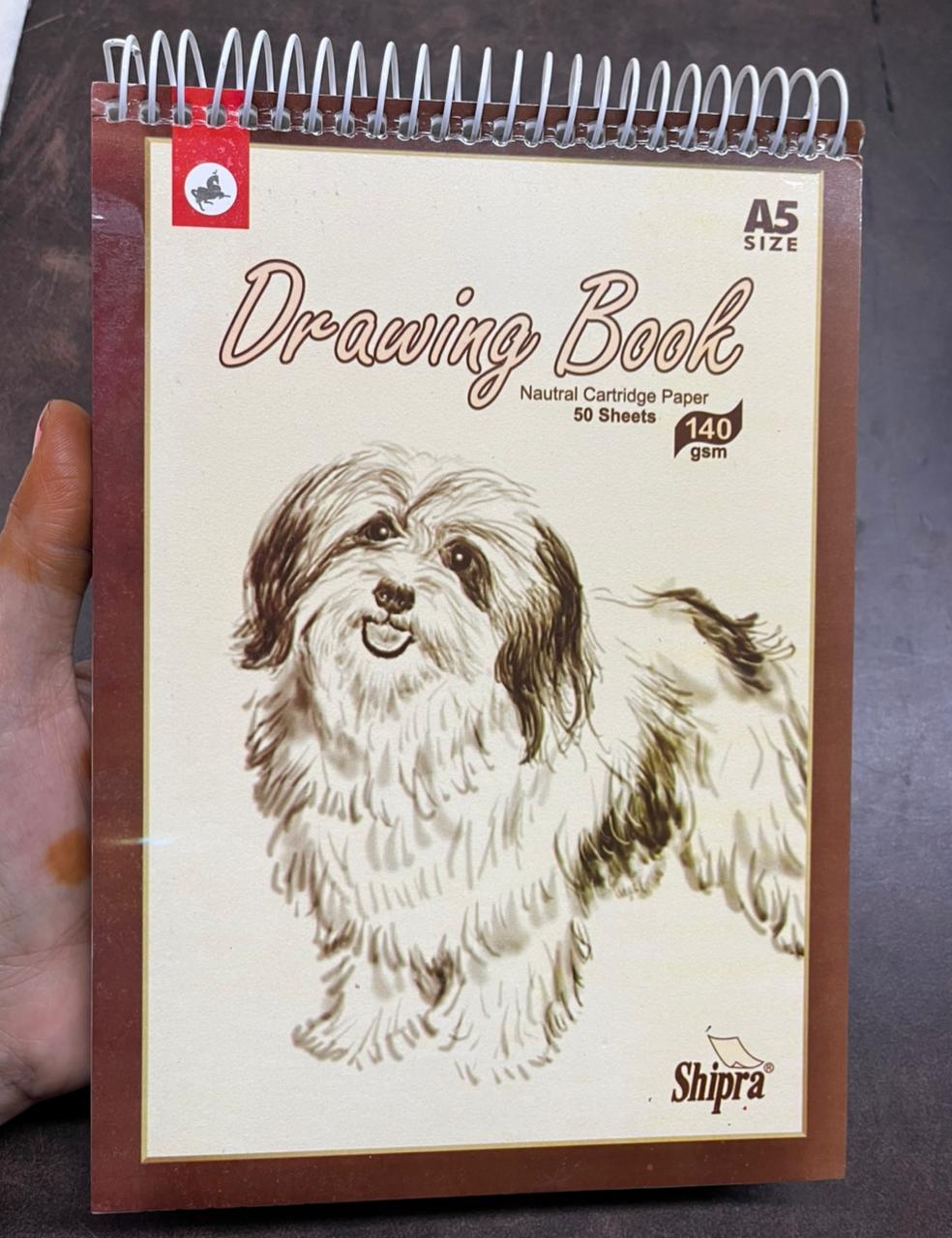 A5 Size Drawing Book Nautral Cartridge Paper 50 Sheets 1 Book ...