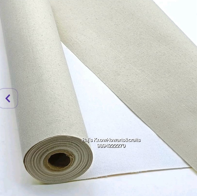 36 inch Canvas roll - 5 meter – KnowHowArtCraft