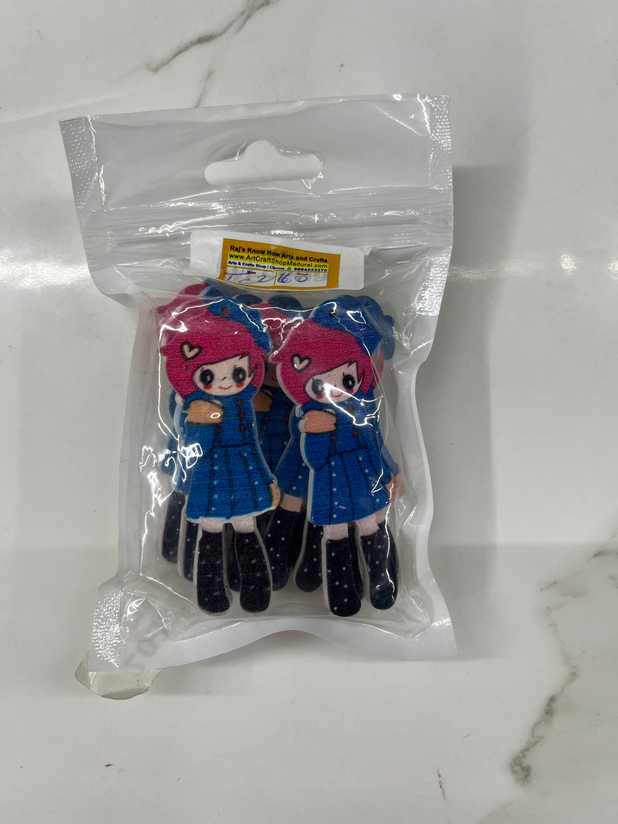 Wooden button dangler-10 piece – KnowHowArtCraft