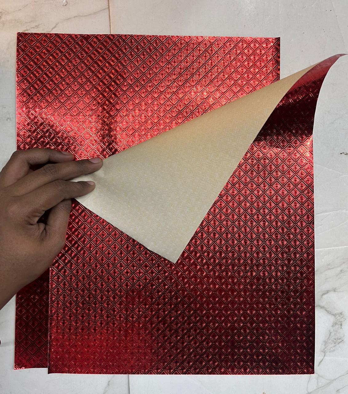 Diamond metalic Red(10 sheet) 25X32 inch – KnowHowArtCraft