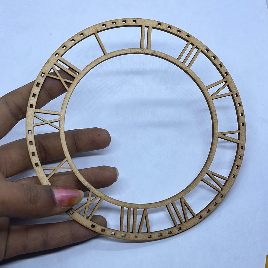 Wooden mdf clock roman 5 inch – KnowHowArtCraft