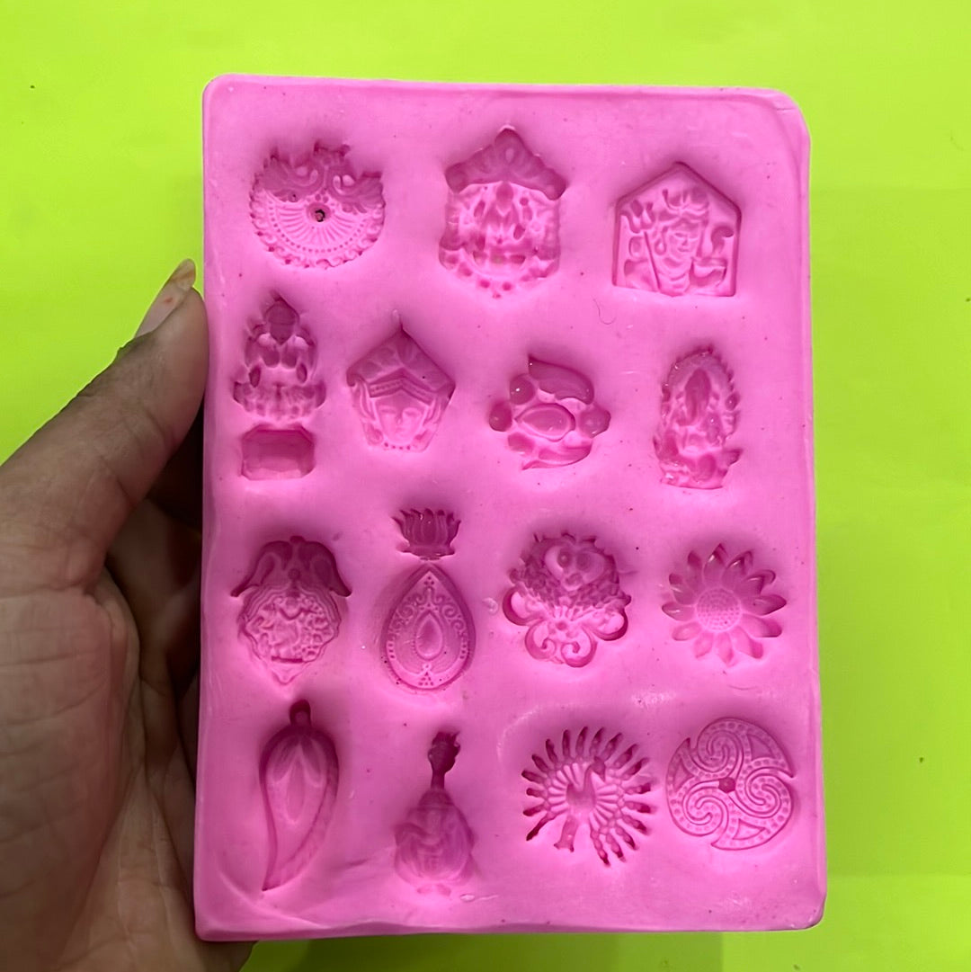 SILICON STUD PAD used for making terracotta ear studs and terracotta ...