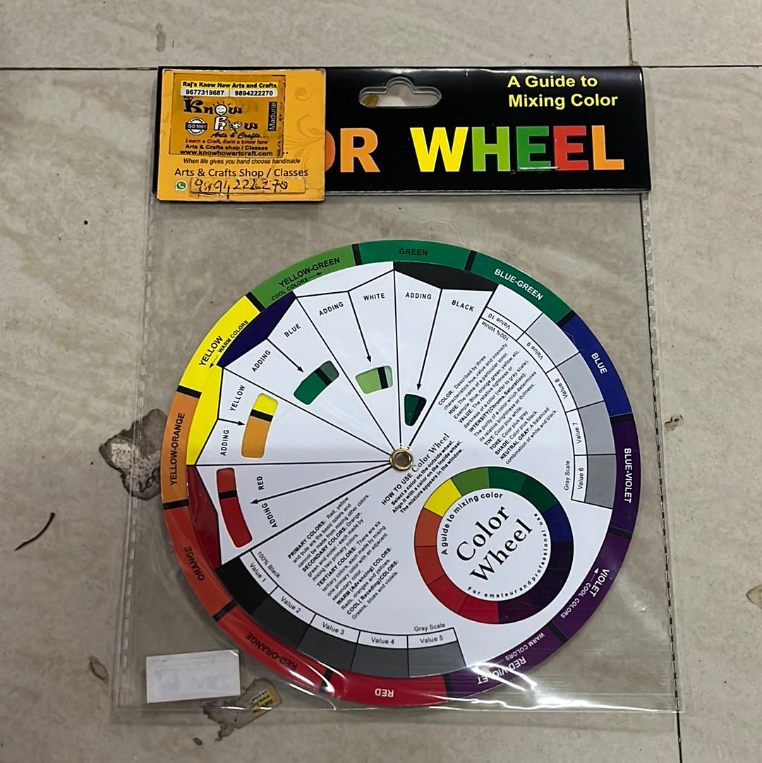 Artist color wheel small size mixing color – KnowHowArtCraft
