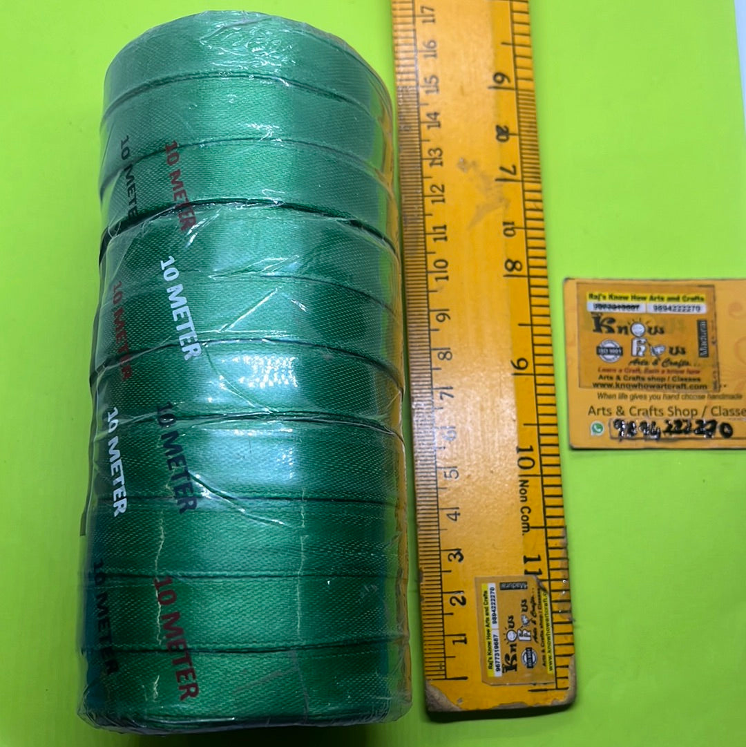 Dark Green -half inch ribbon 3 piece – KnowHowArtCraft