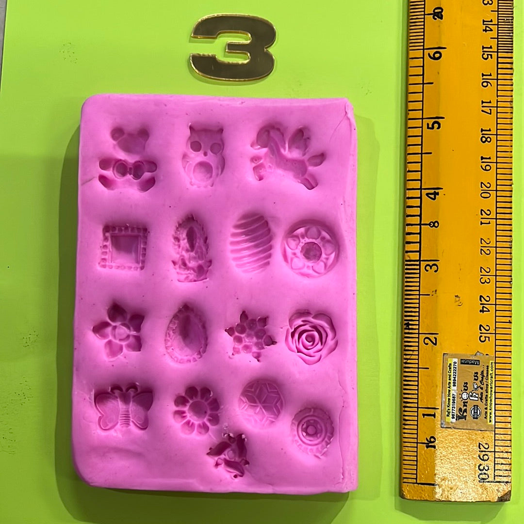 SILICON STUD PAD used for making terracotta ear studs and terracotta ...