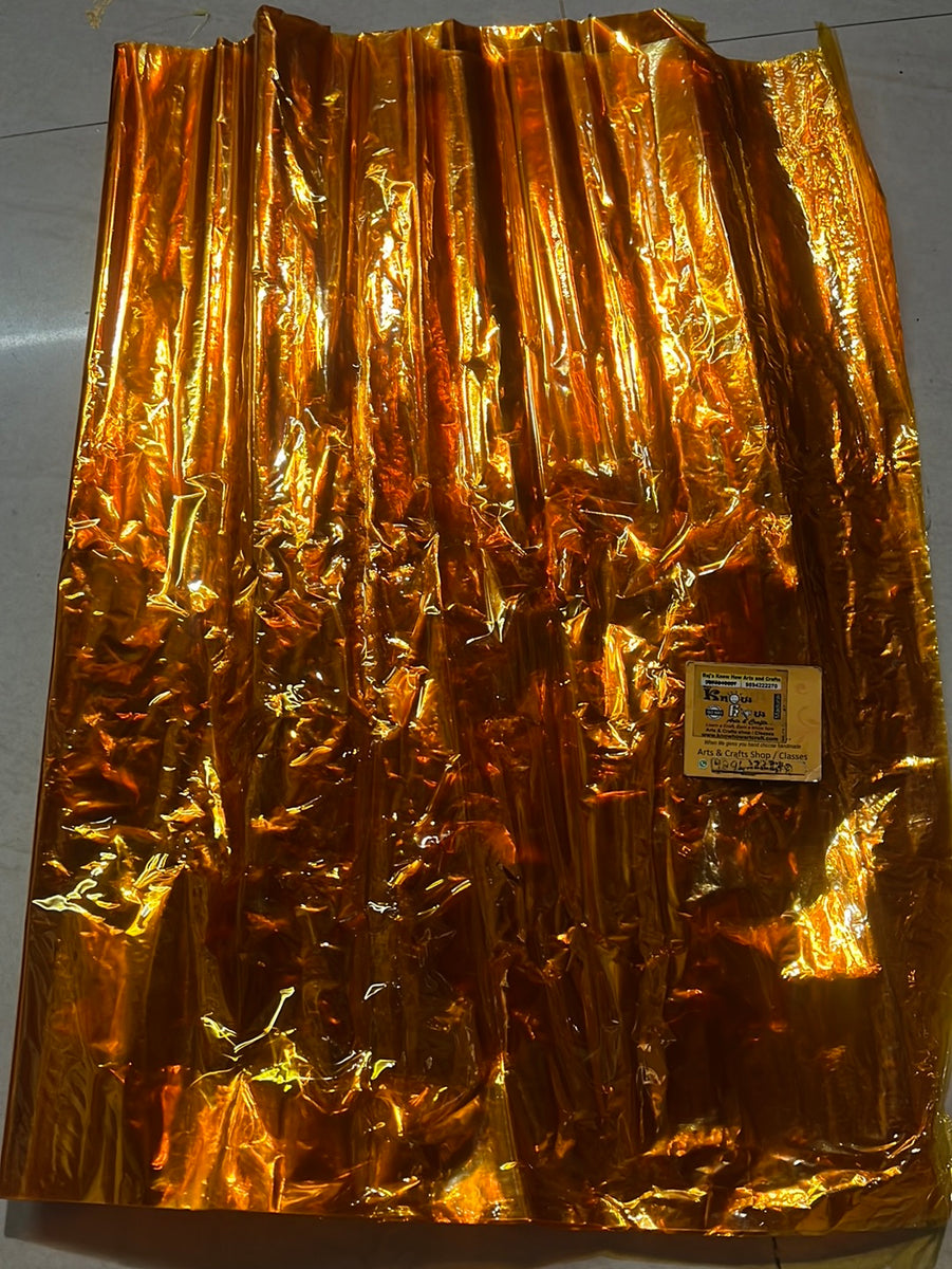 Cellophane sheet orange color – KnowHowArtCraft
