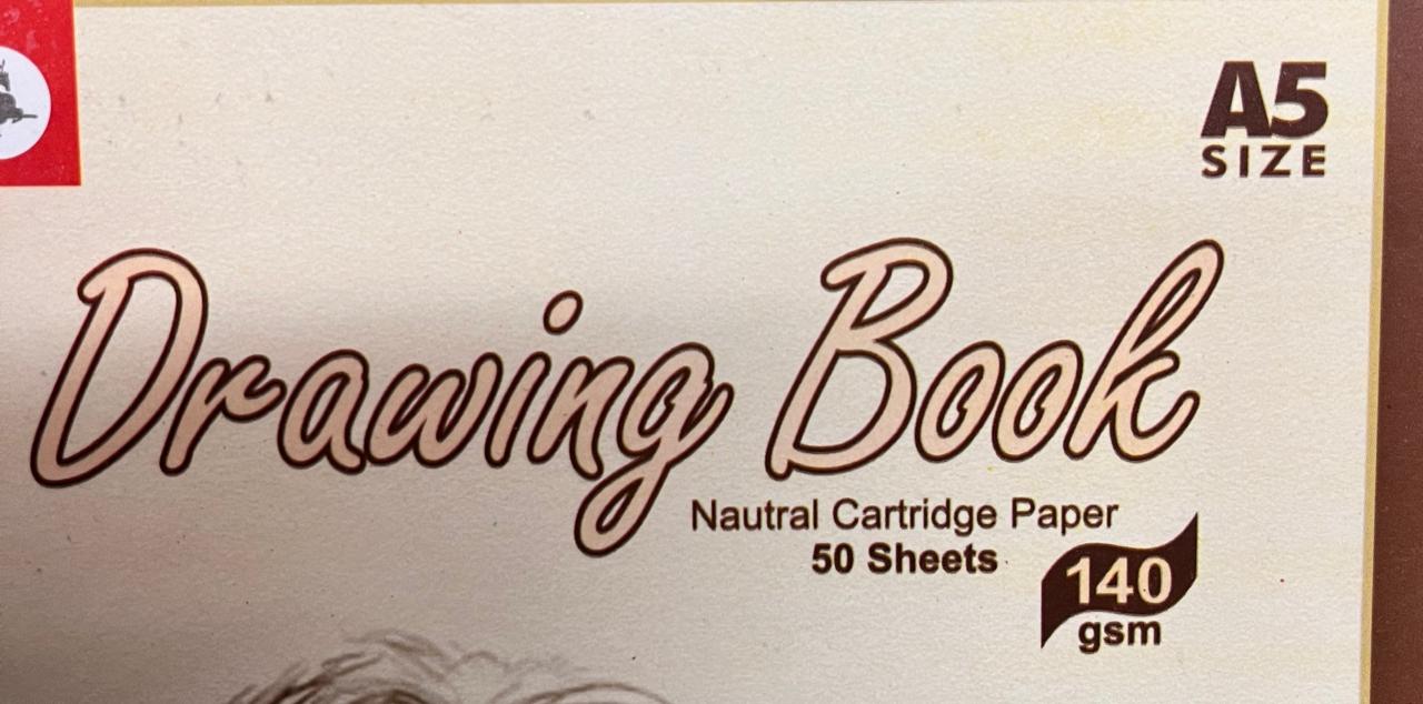 A5 Size Drawing Book Nautral Cartridge Paper 50 Sheets 1 Book ...