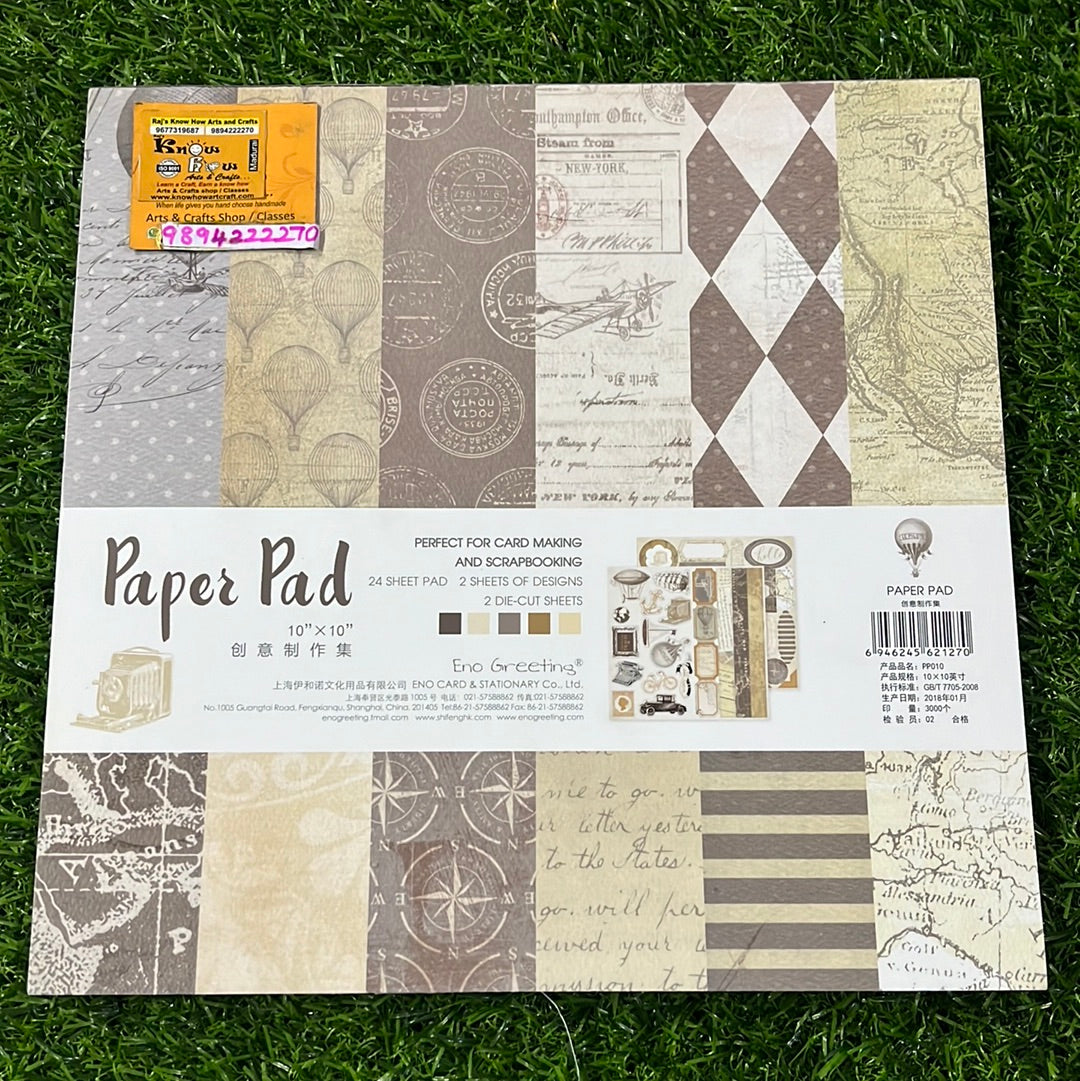 Paper pad Perfect for card making 10X10 – KnowHowArtCraft