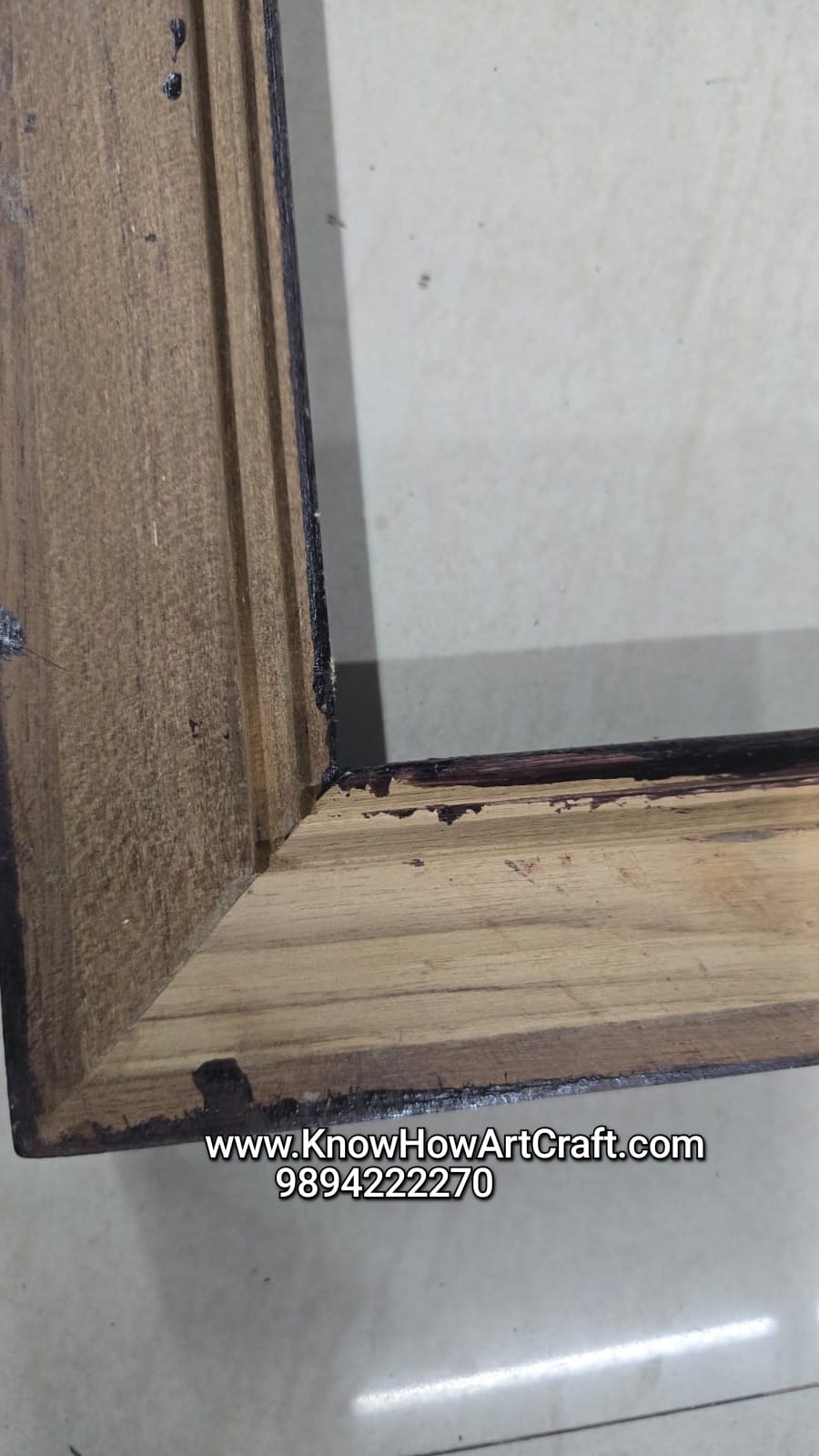 Plain classic frame -Tanjore painting Teak Wood frame – KnowHowArtCraft