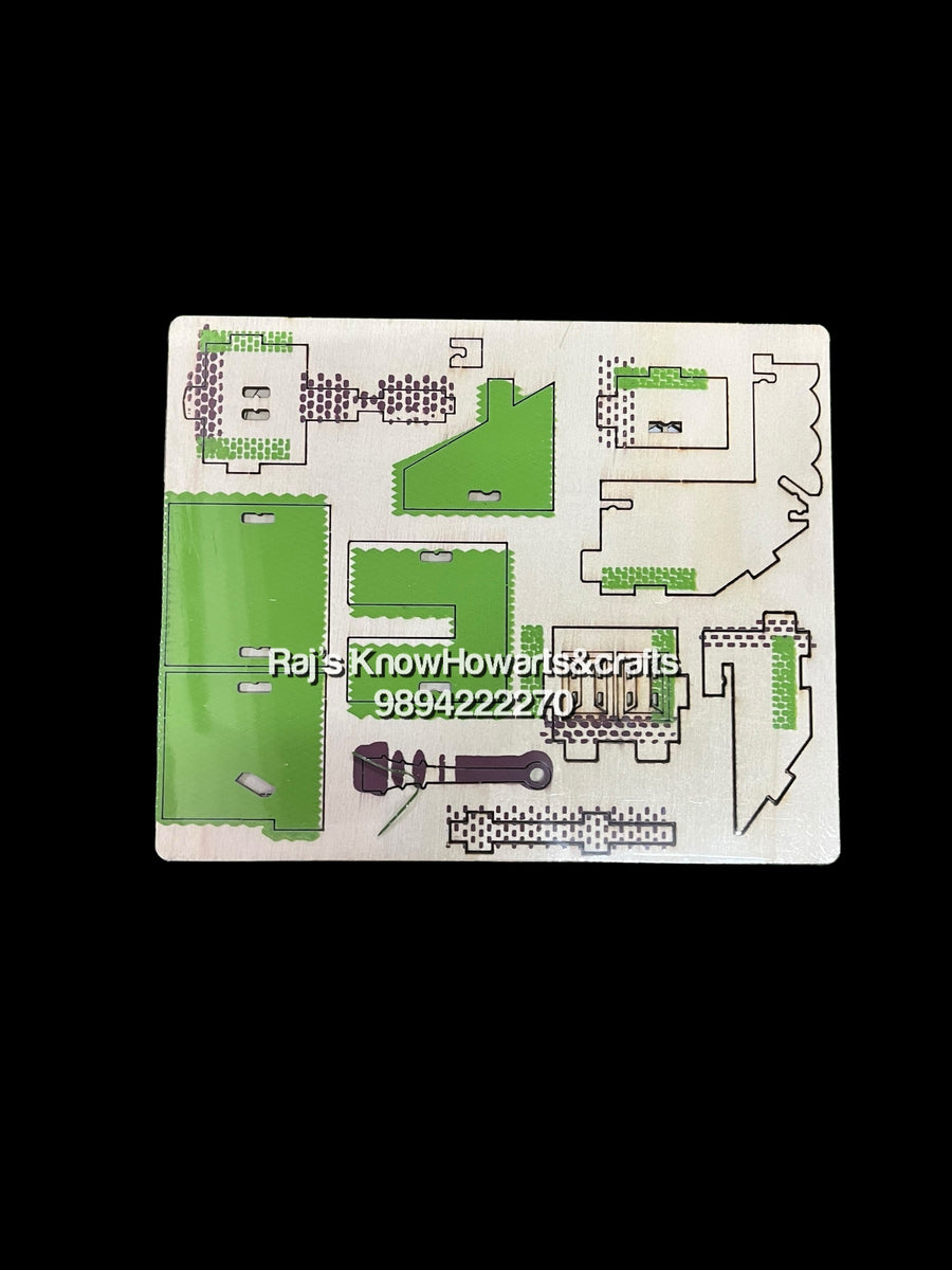 3D wood Simulation model Porsche craft ideas for kids – KnowHowArtCraft