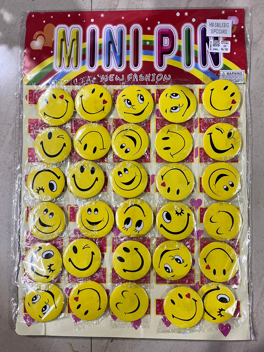 Smiley Batch Big pin – KnowHowArtCraft