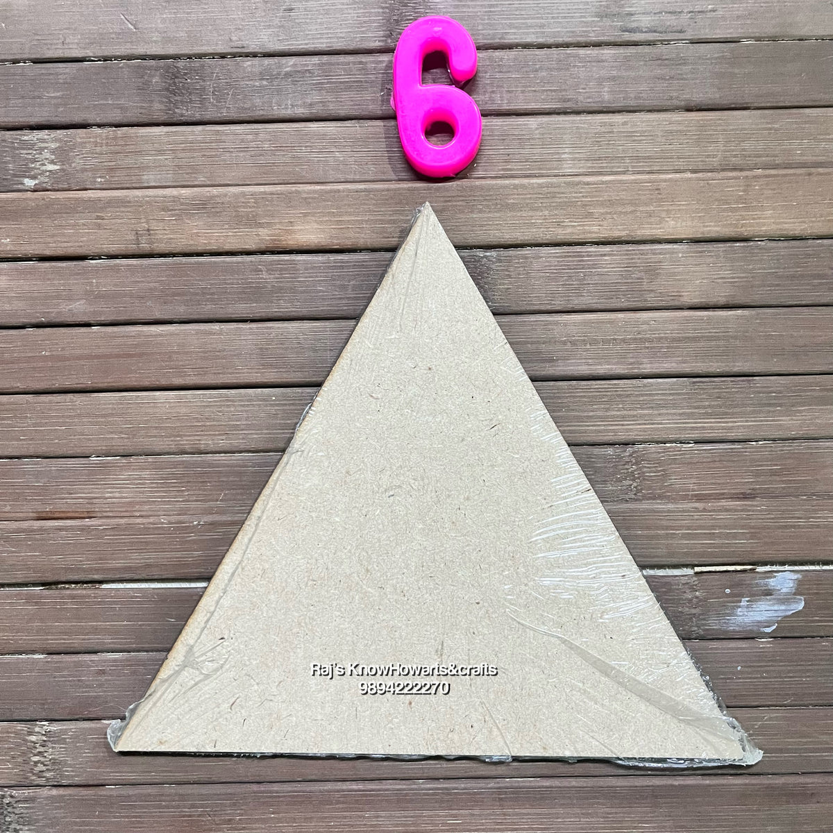 MDF Triangle 6 inch – KnowHowArtCraft