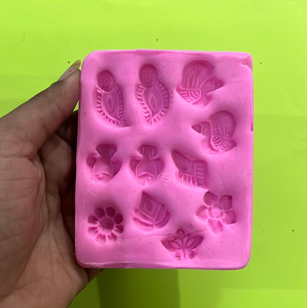 SILICON STUD PAD used for making terracotta ear studs and terracotta ...